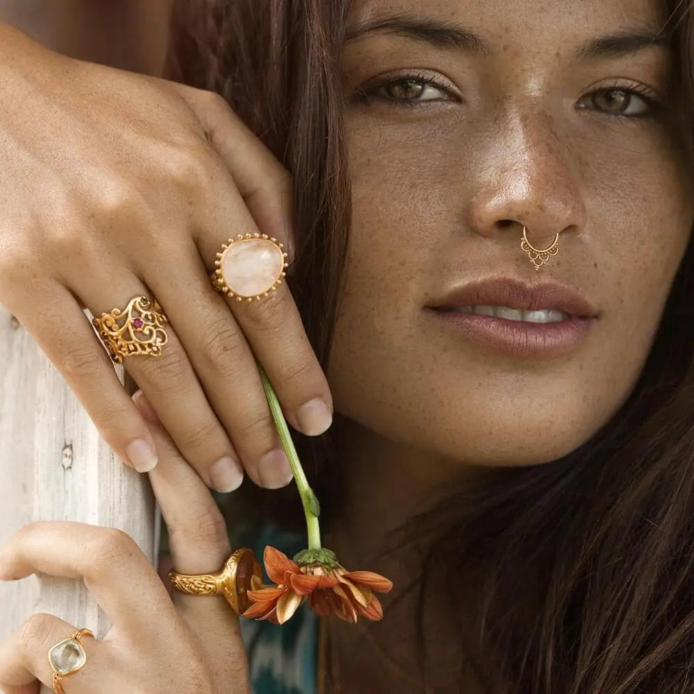 Wise Wild & Free Ring • Moonstone – Anandasoul