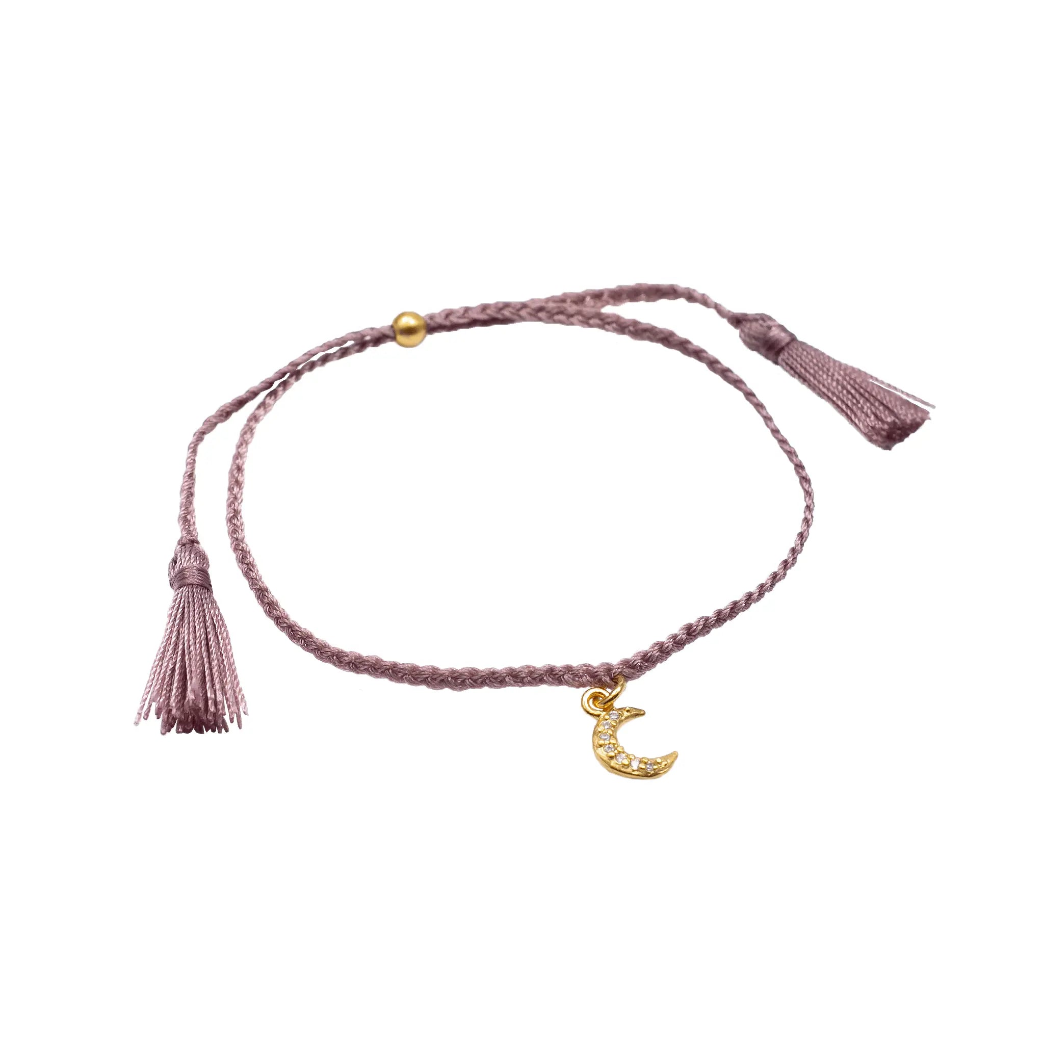 Elegant Crescent Moon Bracelet | Lunar Bracelet Charm by Ananda Soul ...